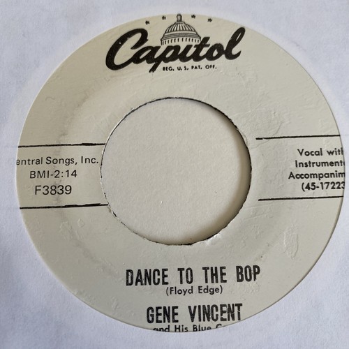 Gene Vincent 45 Dance to the Bop / I Got it NEW reissue unplayed | eBay