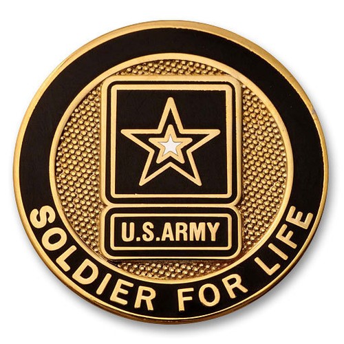 ARMY SOLDIER FOR LIFE STAR LOGO LAPEL PIN | eBay