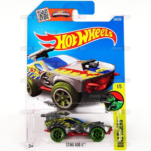 2016 Hot Wheels STING ROD II #246 gray - Dino Riders - HW 1:64 Mattel ...