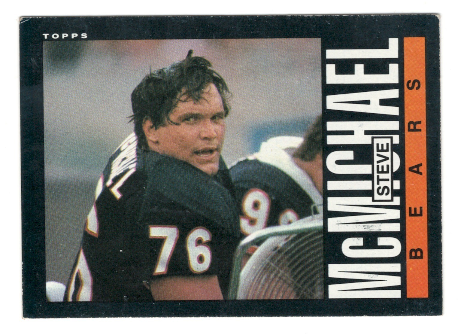 1985 Topps Steve McMichael #32 Rookie Bears Texans HOF RC FREE SHIPPING ...