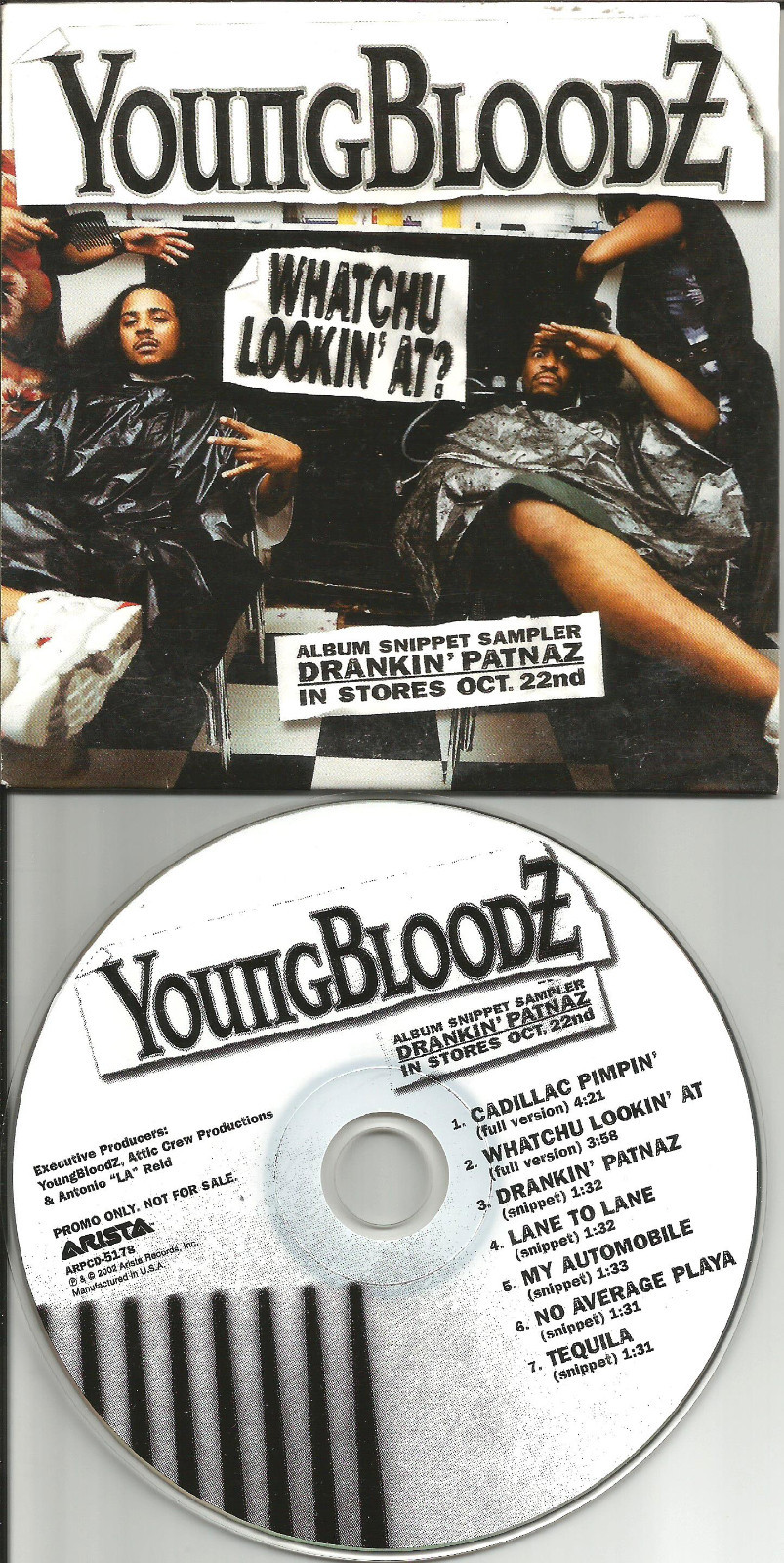 YOUNGBLOODZ Rare 2002 w/ SNIPPETS SAMPLER BONUS PROMO DJ CD single ...