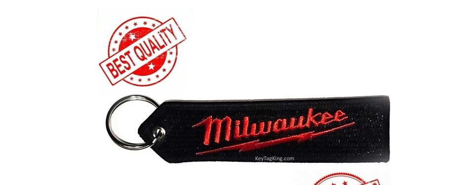 Milwaukee Keychain Patch Embroidered Keychain Milwaukee Merch Key Fob ...