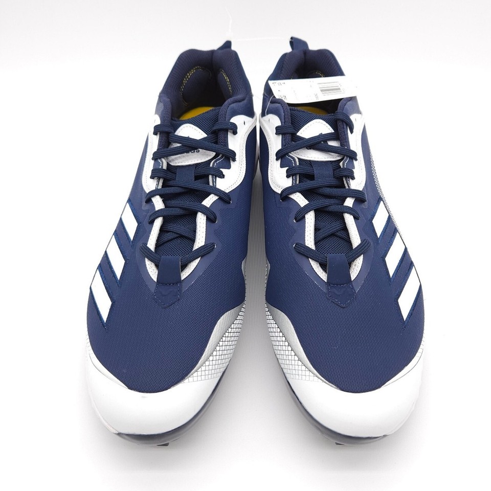 Adidas Icon 6 Bounce TPU Mens Size 17 Blue White Plastic Spikes ...