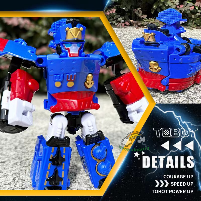 Tobot Ⅳ Riptide Boat Transforming Robot Vehicle Action Figure Toy 5.3in ...