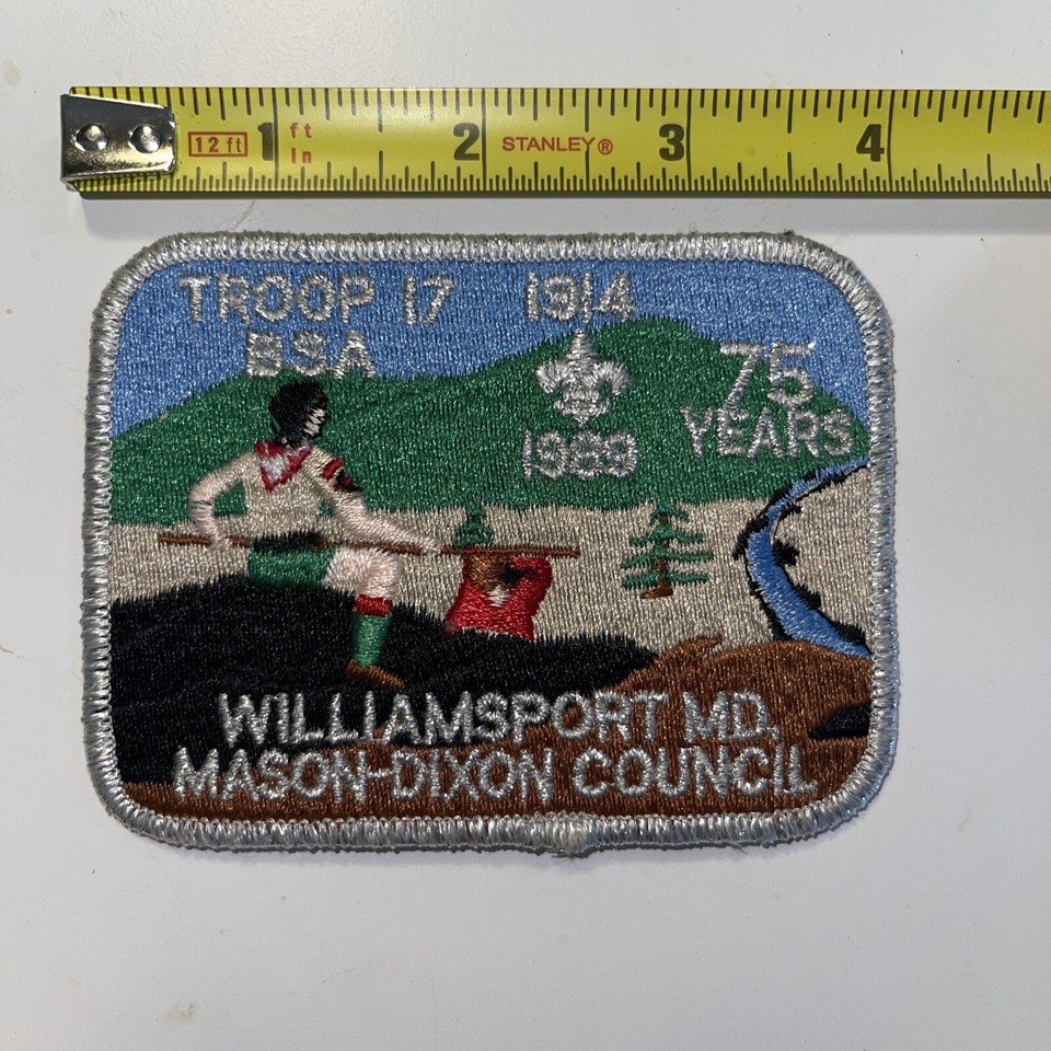 BSA Troop 17 Williamsport, MD MasonDixon Council 75 Years Patch | eBay