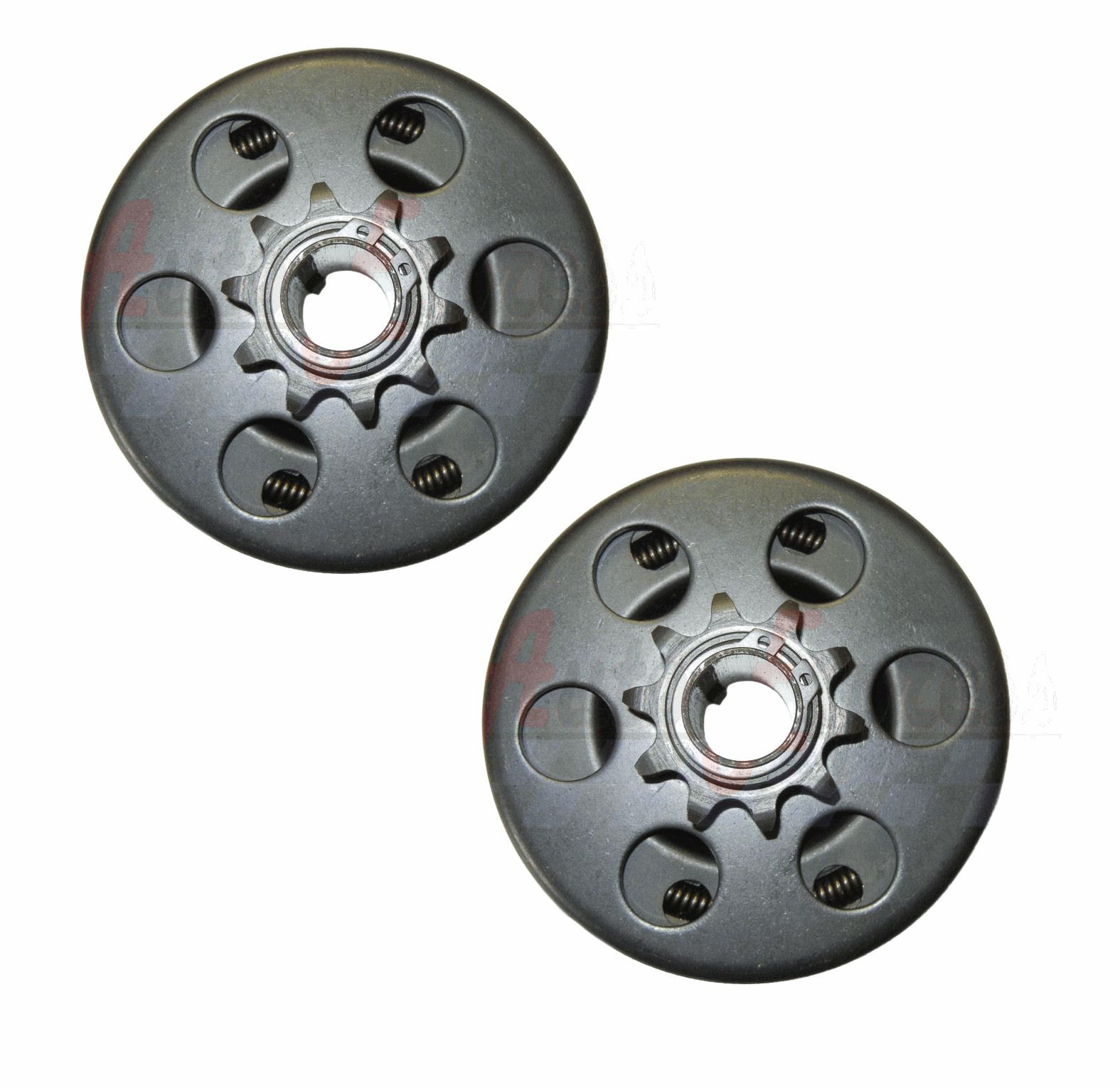 2x Clutch 5/8" Bore 10 Tooth Chain #40 #41 420 Go Kart Minibike Kart ...