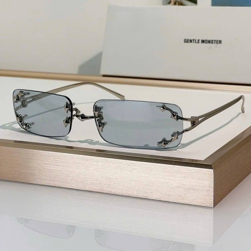 Gentle Monster MOSH Sunglasses Silver Frame Gray Lens Unisex | eBay
