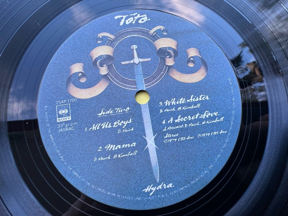 TOTO Hydra LP VINYL 1979, CBS/SONY, Toto -Africa, Top Copy JAPAN ...