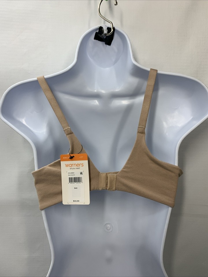 Warner's Women's Invisible Bliss Comfort Wireless Lift T-Shirt Bra Size ...