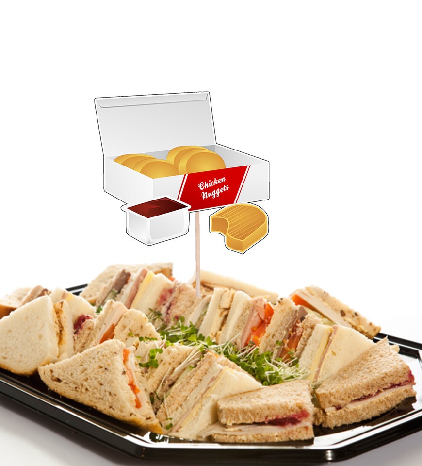 Chicken Nuggets Birthday Cupcake & Party Food Toppers Decorations Picks ...