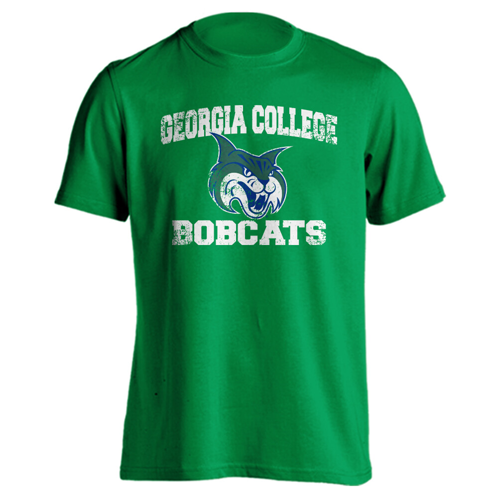 Georgia College and State University GCSU Bobcats Distressed Retro Logo ...