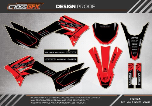 2019 2020 2021 2022 2023 2024 2025 CRF 250 F Graphics Kit HONDA CRF250F ...