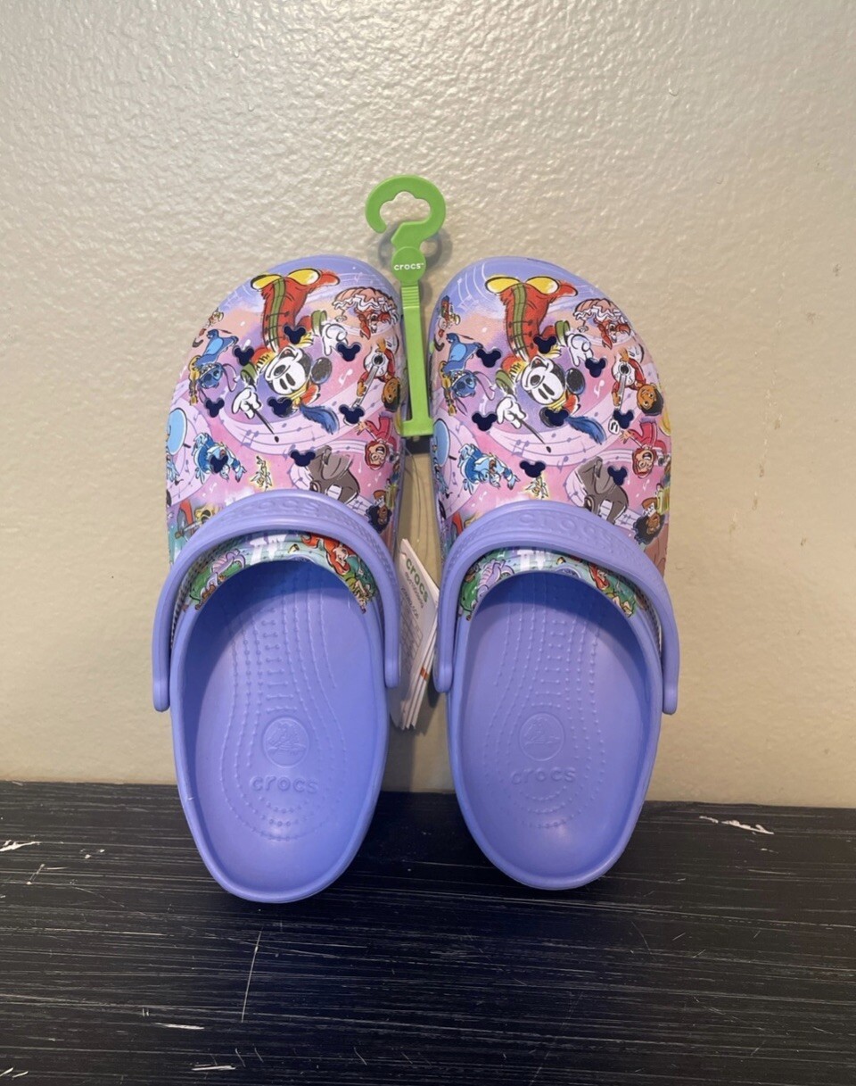 Disney Parks Crocs 100 Years of Music and Wonder Adult Clogs Size W10 ...