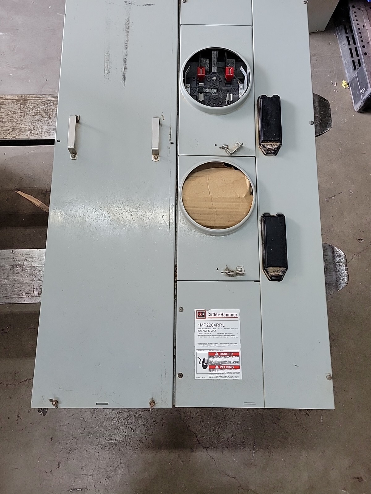 Eaton 1MP2204RRL 400A Two Meter Socket Main Electrical Panel 400 Amp ...