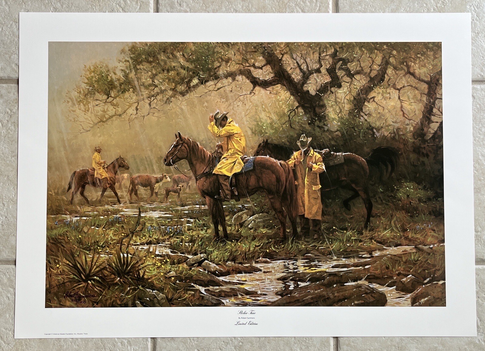 "Slicker Time" Signed & Numbered Ltd Edit Robert Summers Print w/ COA ...