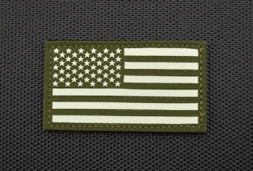 Luminescent US Flag Patch GITD CBP ICE SWAT Tactical Police Sheriff LEO ...
