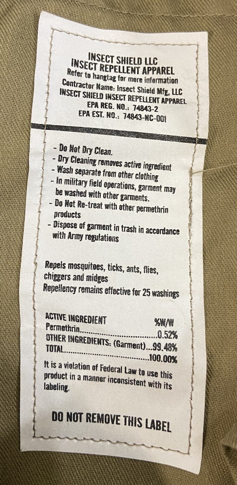 Insect Repellent OCP Camo Pants Army Combat Uniform Trouser w ...