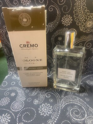 90% Full Open Box Cremo Hemp & Golden Amber EDT Cologne 10mL 3.4oz | eBay