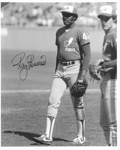 RAY BURRIS Autographed Signed 8 x 10 VINTAGE Baseball Photo Montreal ...