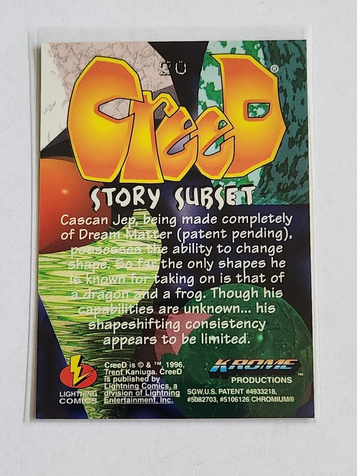1996 CREED #20 by KROME PRODUCTIONS TRADING CARD | eBay