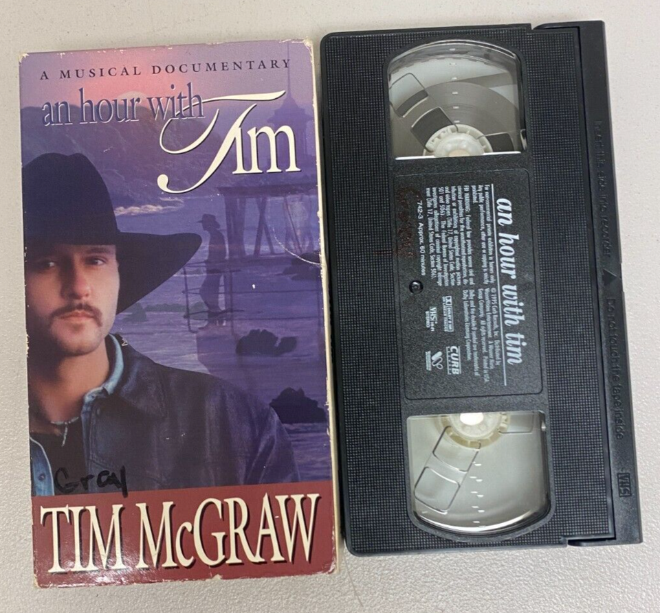 AN HOUR WITH TIM McGRAW A MUSICAL DOCUMENTARY 1995 CURB HOME VIDEO VHS | eBay