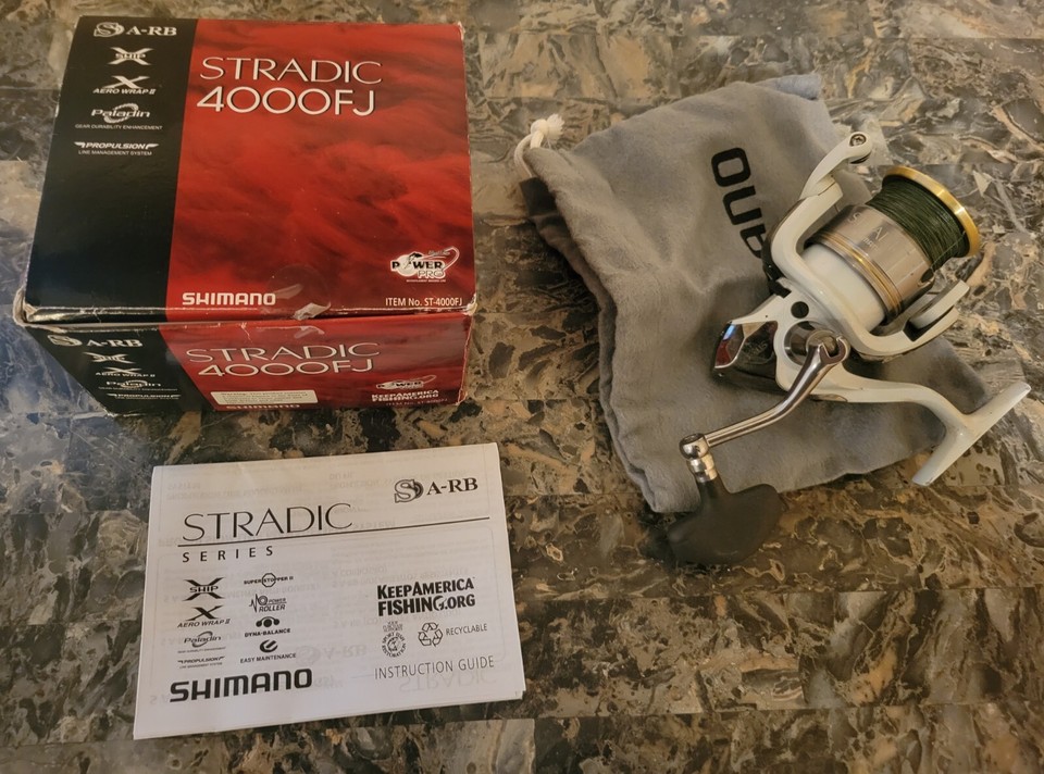 Shimano Stradic 4000FJ Spinning Fish Fishing Reel in Original Box w ...