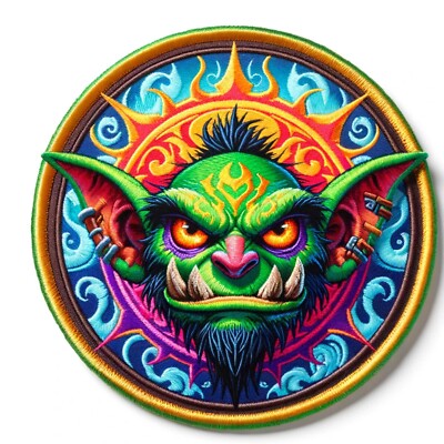 Green Goblin Patch Iron-on DIY Applique Clothing Vest Jacket, Geeks ...