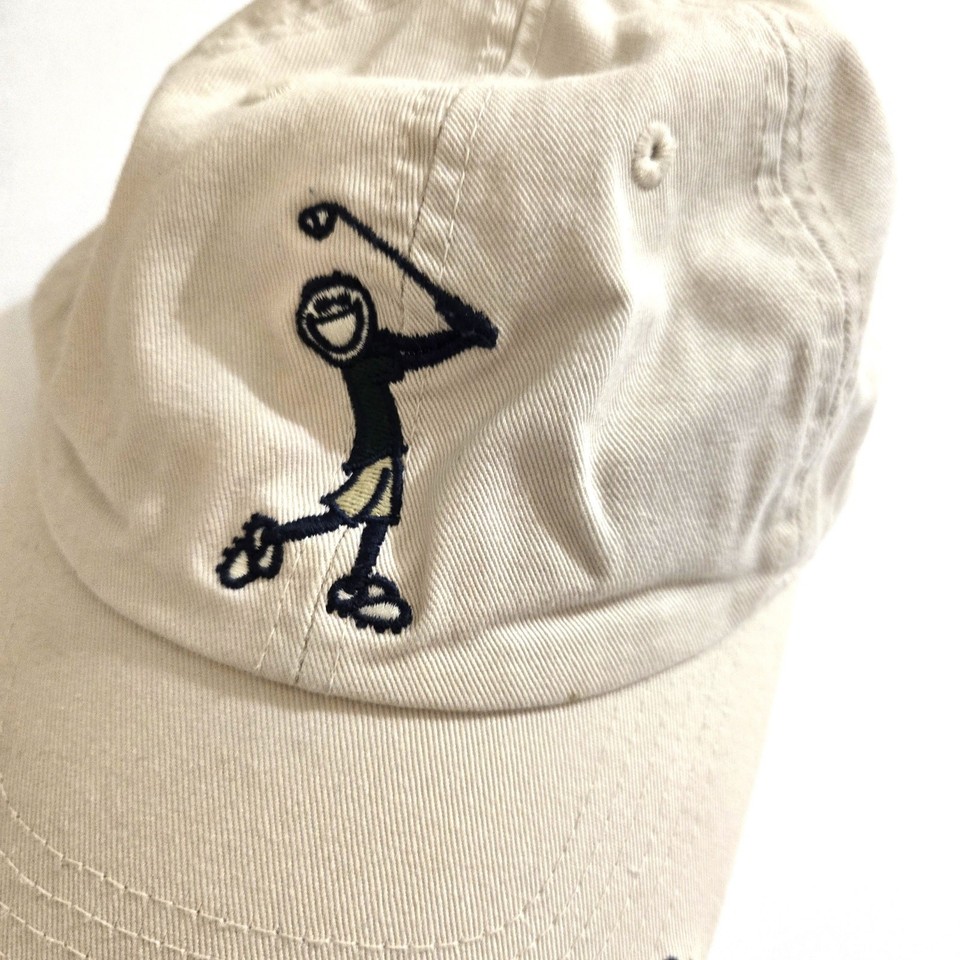 Life is Good Golf Stick Figure Baseball Cap Adjustable Stone Cotton | eBay