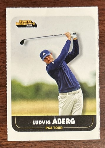 First Rookie RC 2024 SI Kids Ludvig Aberg Sweden PGA #1139 NM insert ...