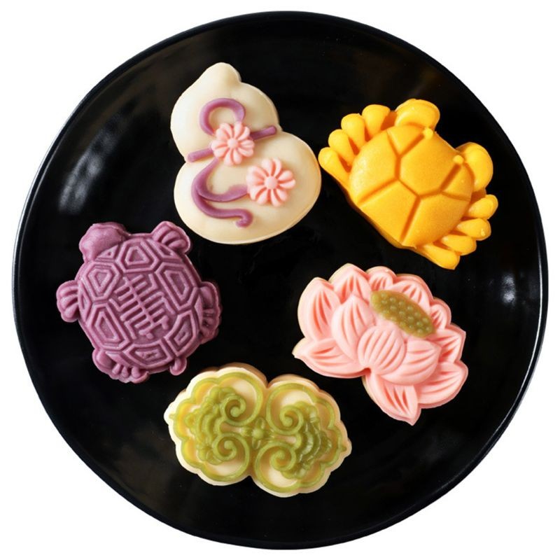 Moon Cake Mold for Mid-Autumn 50g for Turtle Cookie Cutter Stamp DIY ...