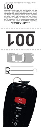 Valet Parking Tickets (1000) - Vehicle Claim Tags with Car Diagram ...