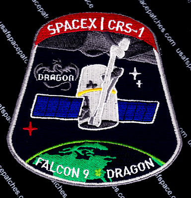 Spacex Crs 1 Mission Patch IDA SPX 9 SpaceX CRS 9 ISS NASA CRS Mission