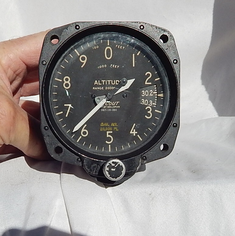 Scout Helicopter & Aircraft 0-20,000 Feet Altimeter Indicator Gauge ...