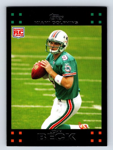 John Beck 2007 Topps #292 Miami Dolphins Rookie RC | eBay