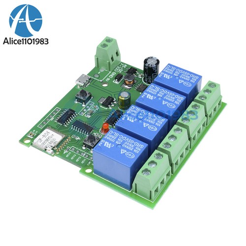 DC 7-32V 2/4 Channel Smart Switch WiFi Wireless Relay Module Remote ...