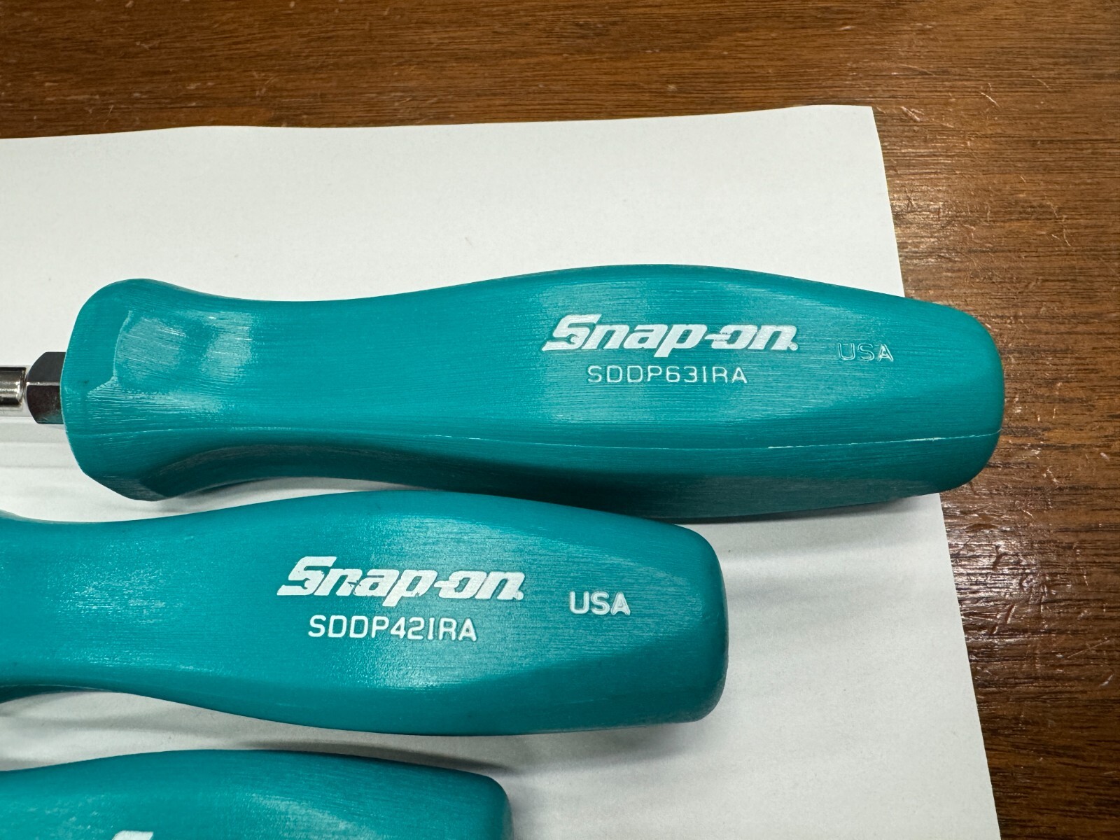 Snap-on Tools USA NEW 3pc TEAL PHILLIPS P1 P2 P3 Hard Handle ...