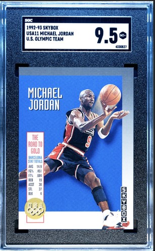1992-93 Skybox #usa11 MICHAEL JORDAN Olympics Dream Team SGC 9.5 | eBay
