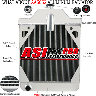 3ROW Radiator Fits Case 430CK 580BCK 530CK 580CK 480B 480CK 580B A39344 ...