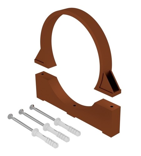 Waste Pipe Clamp with Screw Soil Tube Wall Holder Bracket Water Hose ...