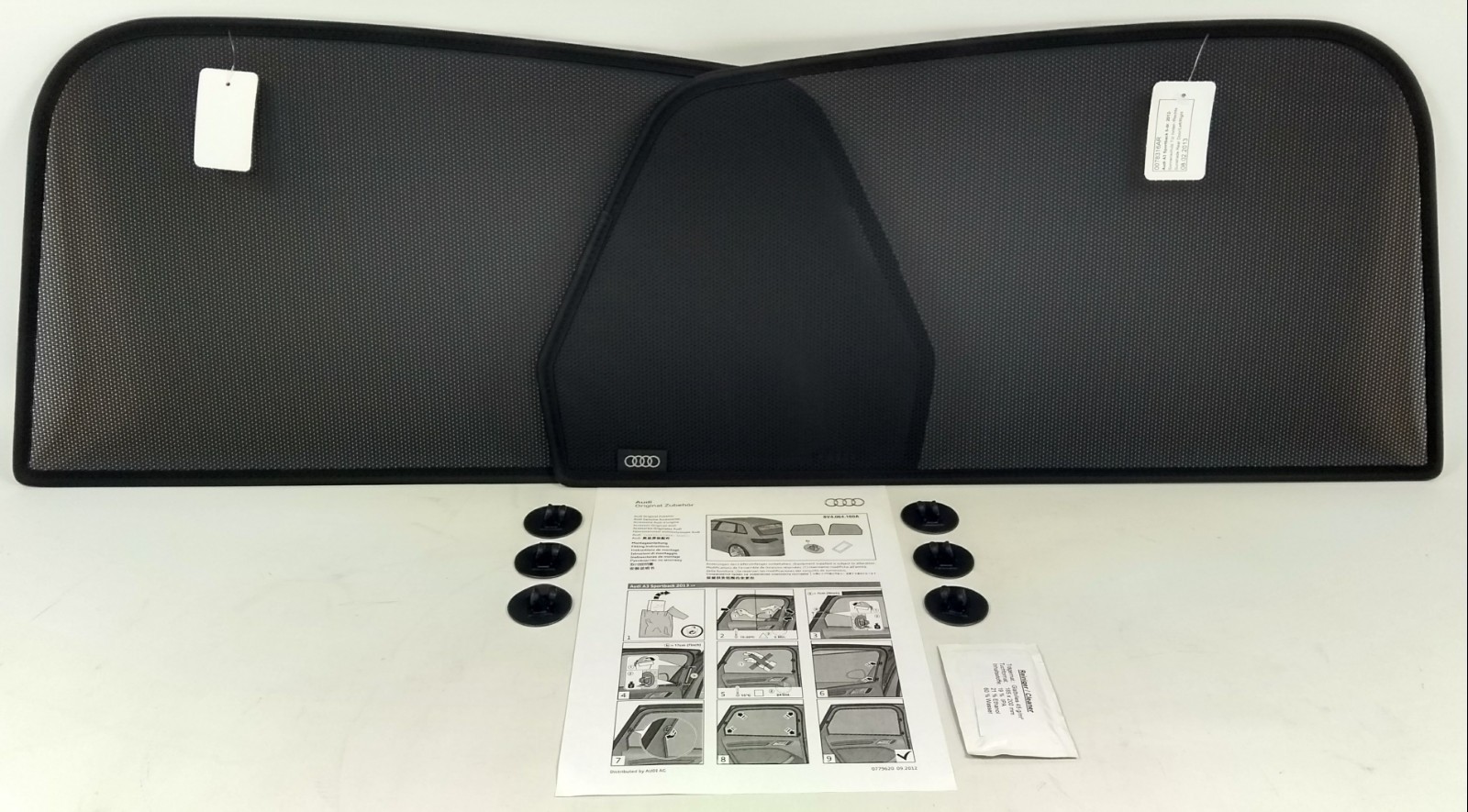 AUDI Sun Shade Blind Set Rear Door Windows A3 S3 RS3 8V SPORTBACK ...
