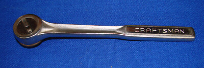 vintage CRAFTSMAN fine tooth RATCHET SOCKET WRENCH ---- 1/2" DRIVE ...