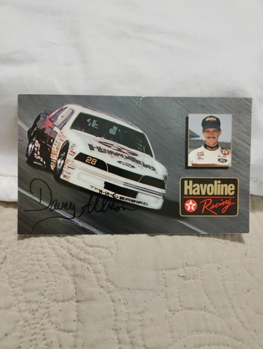 Nascar Legend #28 Davey Allison 4x7 Racing Photo Card | eBay