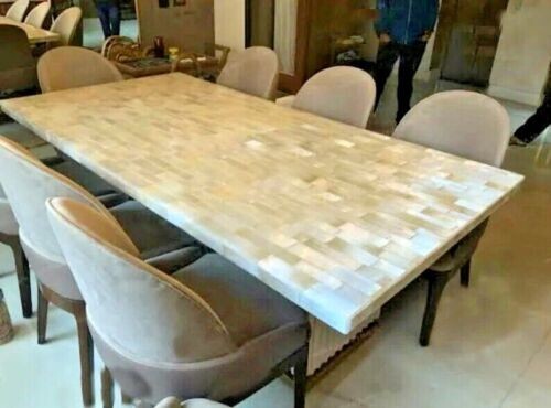 96" x 48" Rectangular Selenite Table Top - Unique Home Decor Piece | eBay