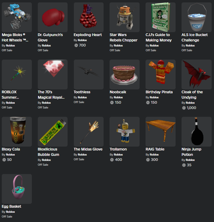 ROBLOX ACCOUNT 2013 | 60+ OFFSALES | OBC HATS | eBay