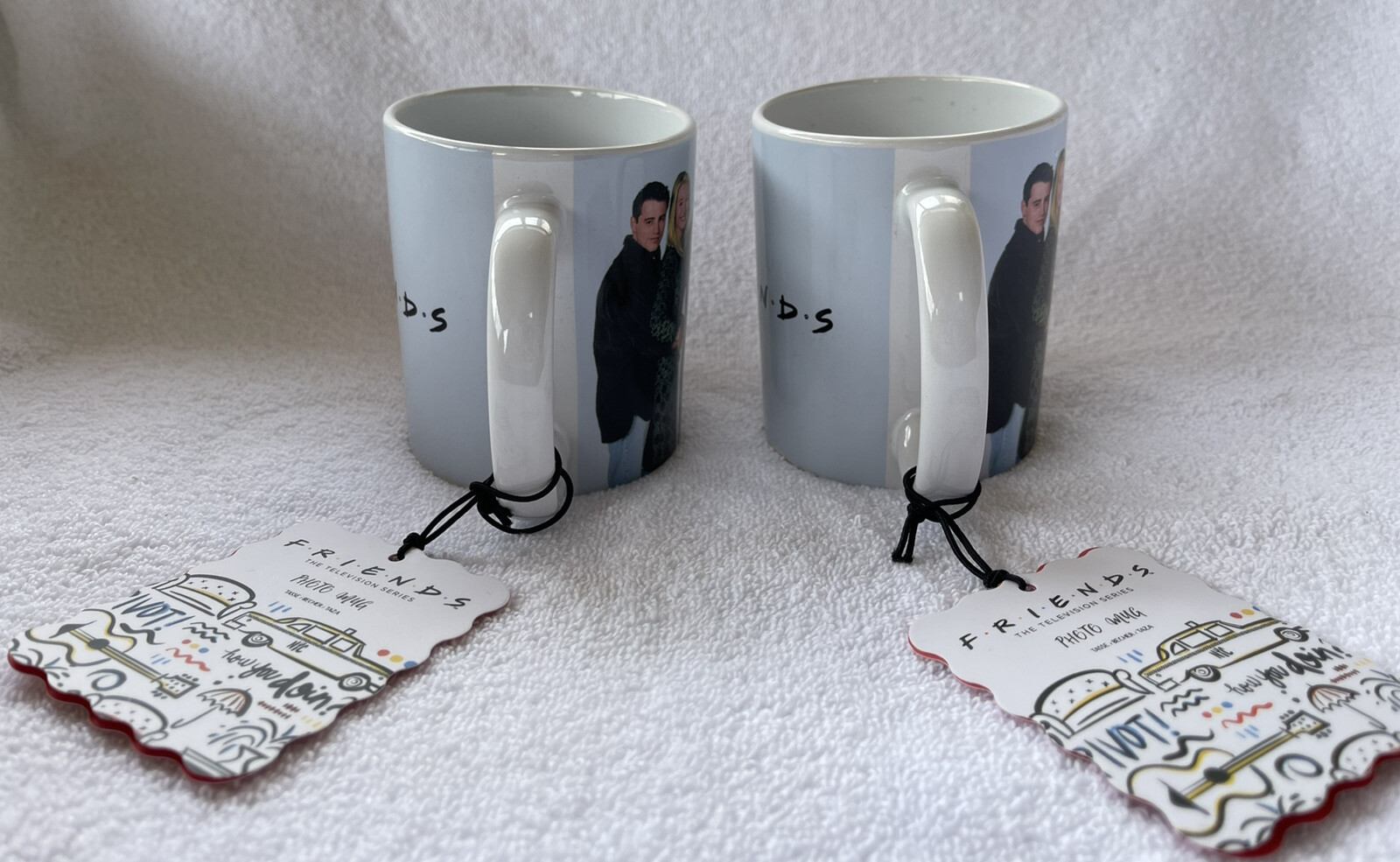 Friends TV Show Mugs Ceramic Coffee Tea Cups Pair with Cast Photo ...
