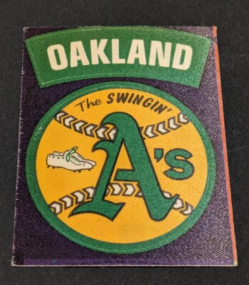 1968-1972 Fleer Cloth Stickers Baseball Oakland Athletics Team ...