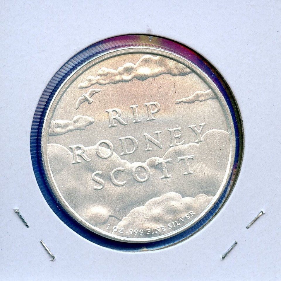 2025 Rodney Scott RIP Memorial Coin 1oz .999 Fine Silver Art Round ...