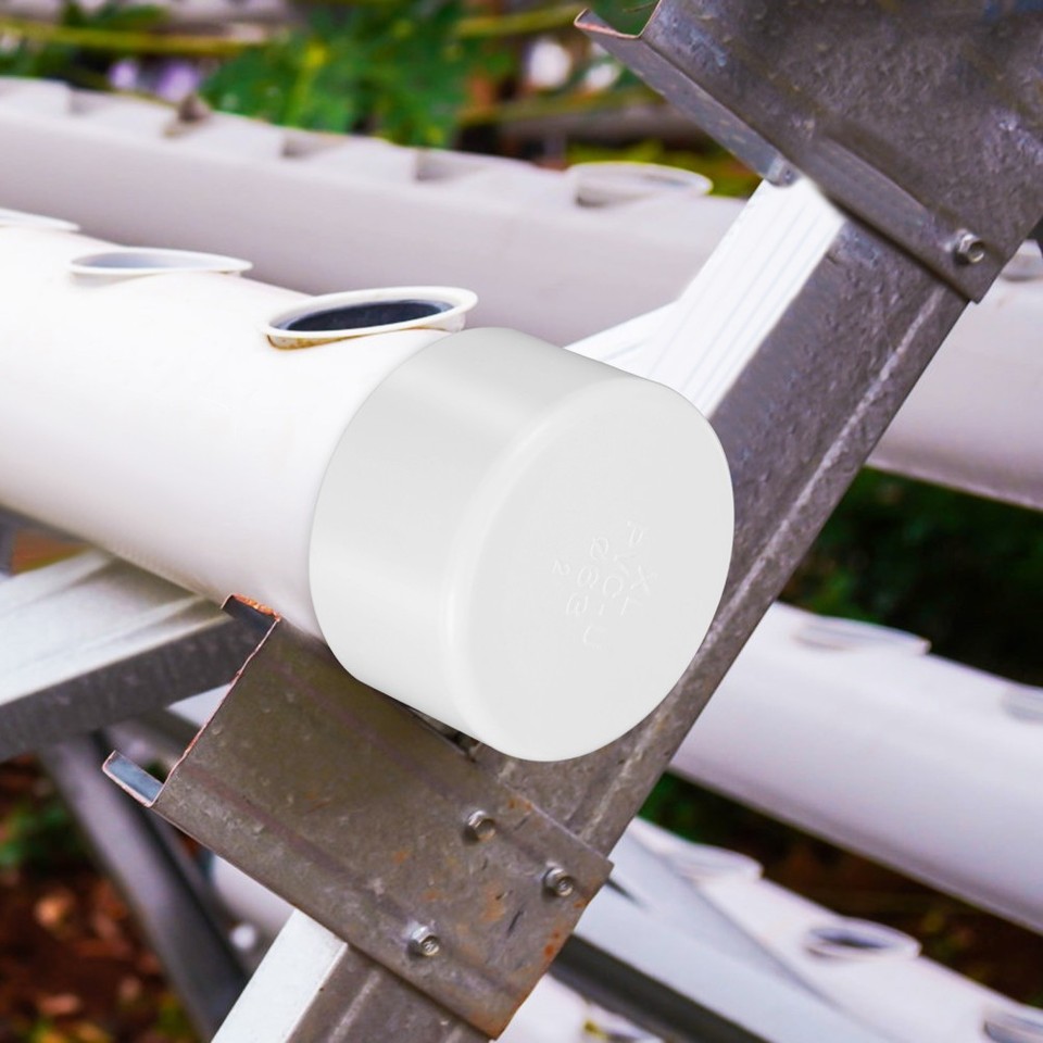 4 Pcs Sewer Cleanout Cap Pvc Pipe Cover Fitting Plastic Fittings End ...