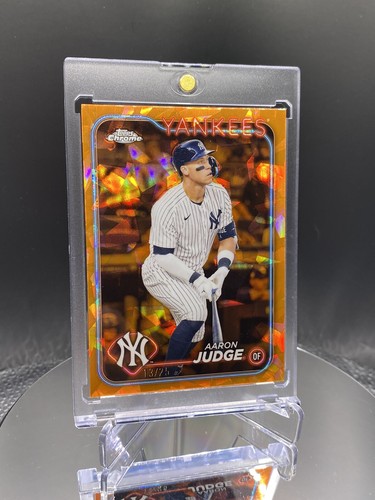 2024 Topps Chrome Sapphire /25 Orange AARON JUDGE MVP Buyback Refractor ...