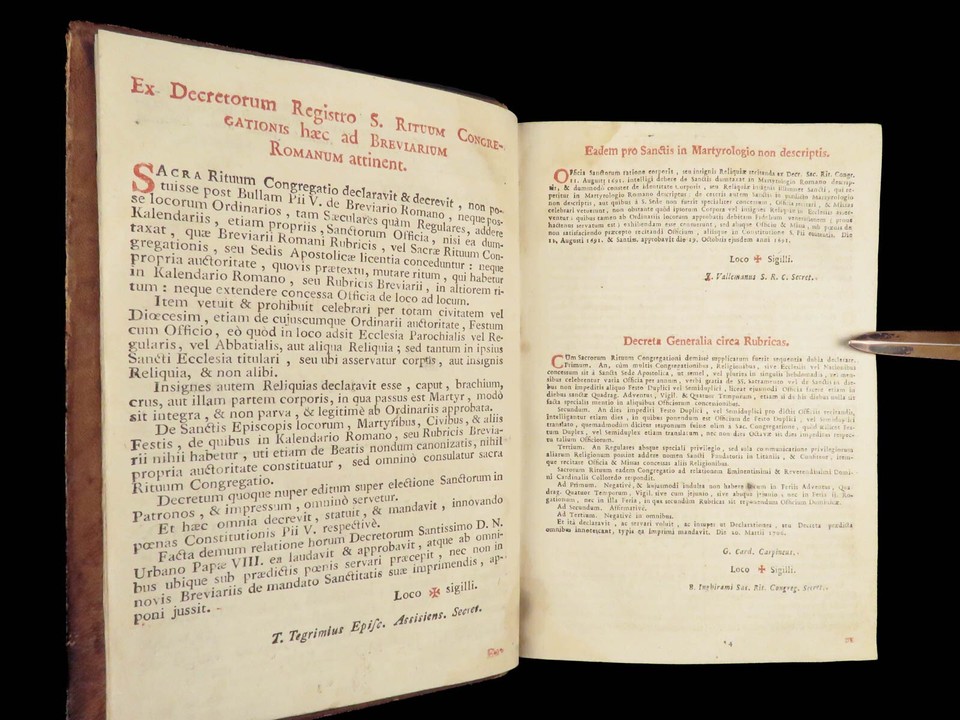 1767 MADRID Catholic Church SPAIN Breviary EXORCISM Demon Possession ...